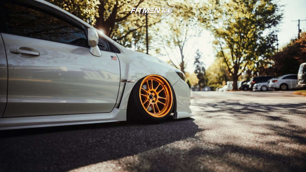 2017 Subaru WRX Limited with 18x9.5 Cosmis Racing Xt-206r and Nankang 215x40 on Air Suspension ...