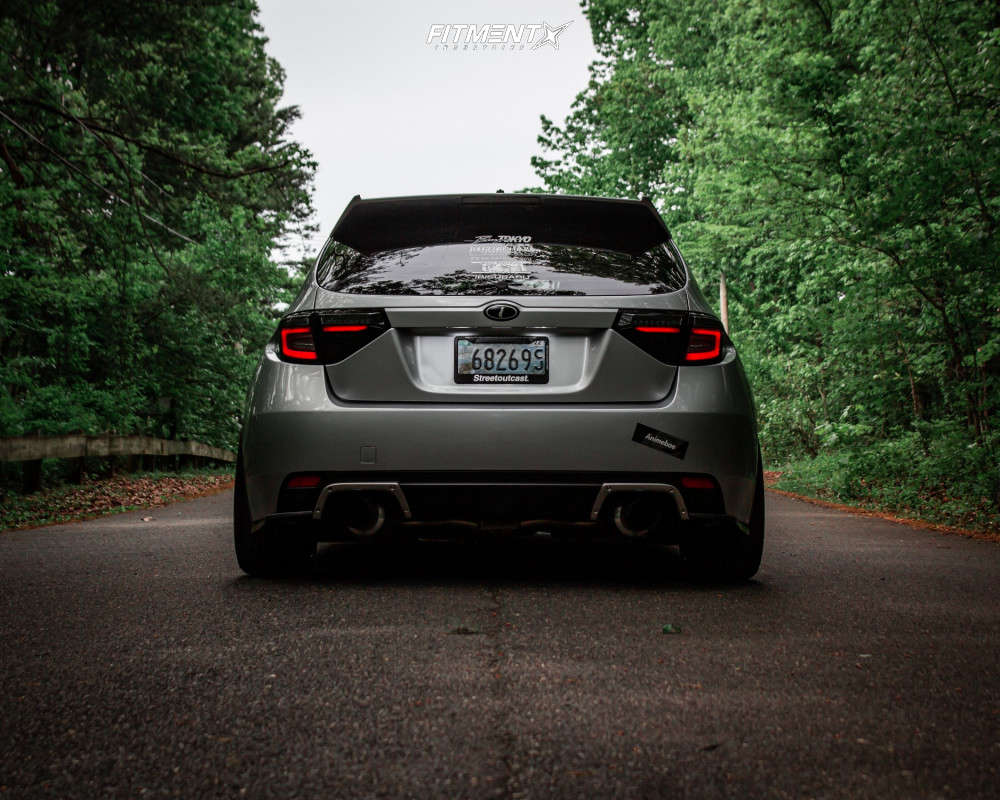 2012 Subaru WRX Base with 18x9.5 Kansei Roku and Firestone 255x35 on ...