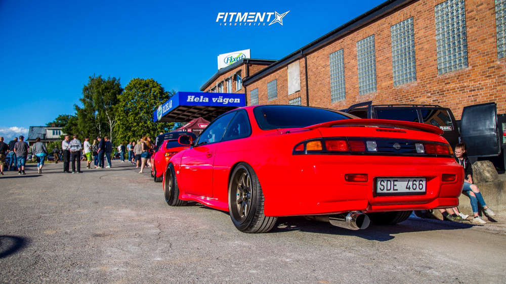 1998 Nissan S14 Base with 18x10 Work Emotion Xd9 and Yokohama 225x40 on ...