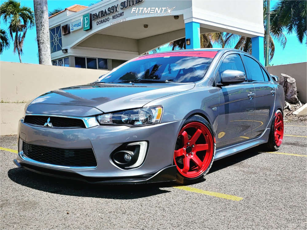 2017 Mitsubishi Lancer ES with 18x9.5 AVID1 AV6 and Hankook 225x45 on ...