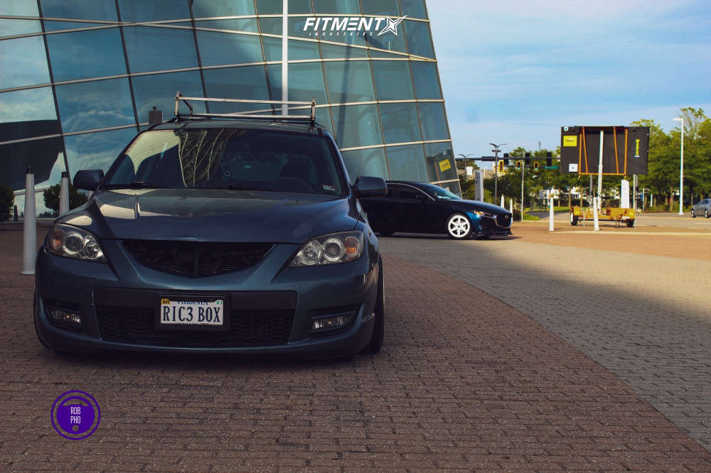 2007 Mazda 3 Mazdaspeed with 17x9.5 ESR Sr03 and Achilles 205x40 on ...