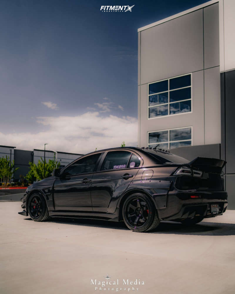 2008 Mitsubishi Lancer Evolution MR with 18x10.5 AVID1 AV6 and Yokohama ...