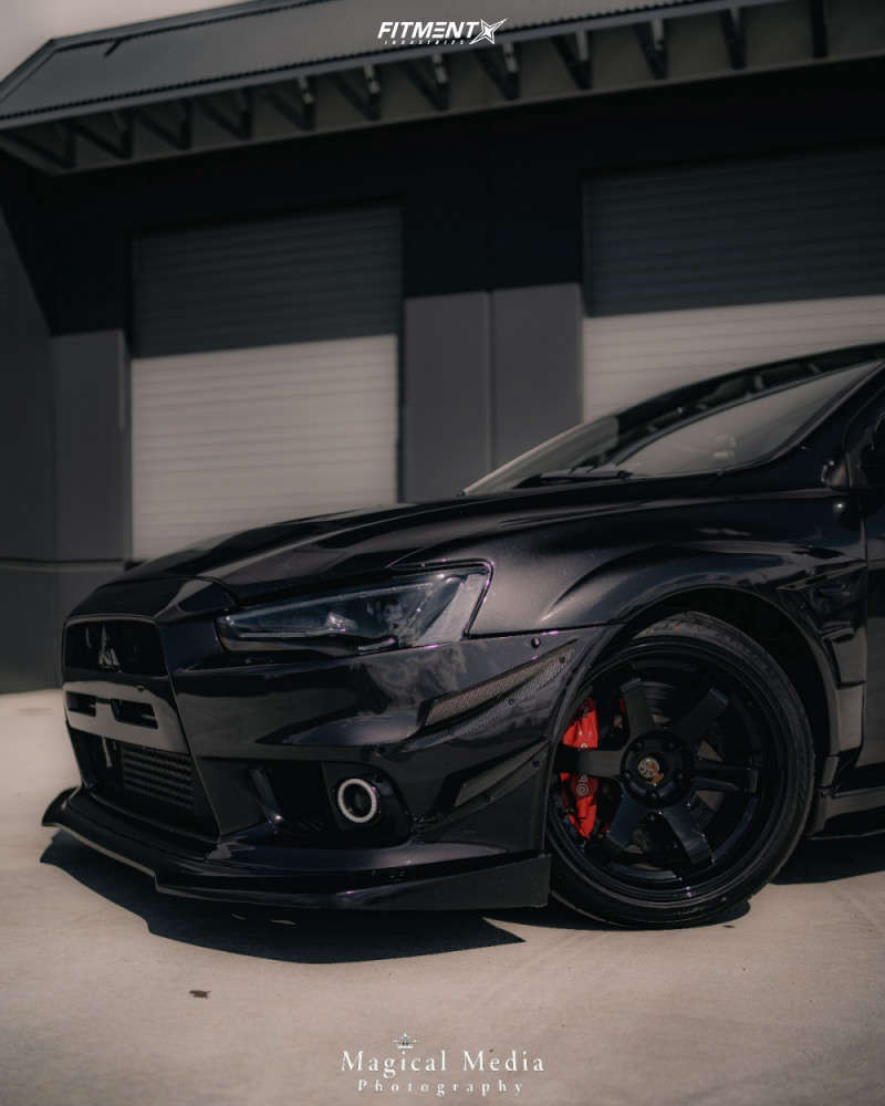 2008 Mitsubishi Lancer Evolution MR with 18x10.5 AVID1 AV6 and Yokohama ...