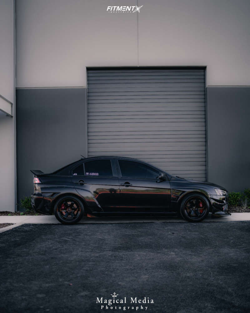 2008 Mitsubishi Lancer Evolution MR with 18x10.5 AVID1 AV6 and Yokohama ...