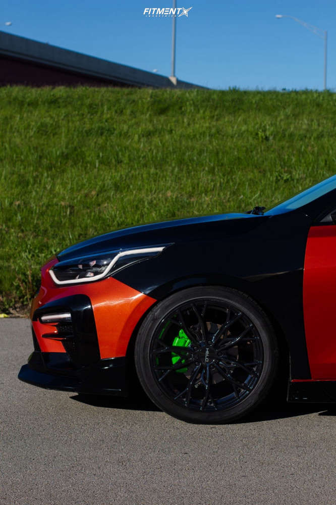 2019 Kia Forte EX Premium with 18x8 Helo He907 and Nitto 235x40 on ...