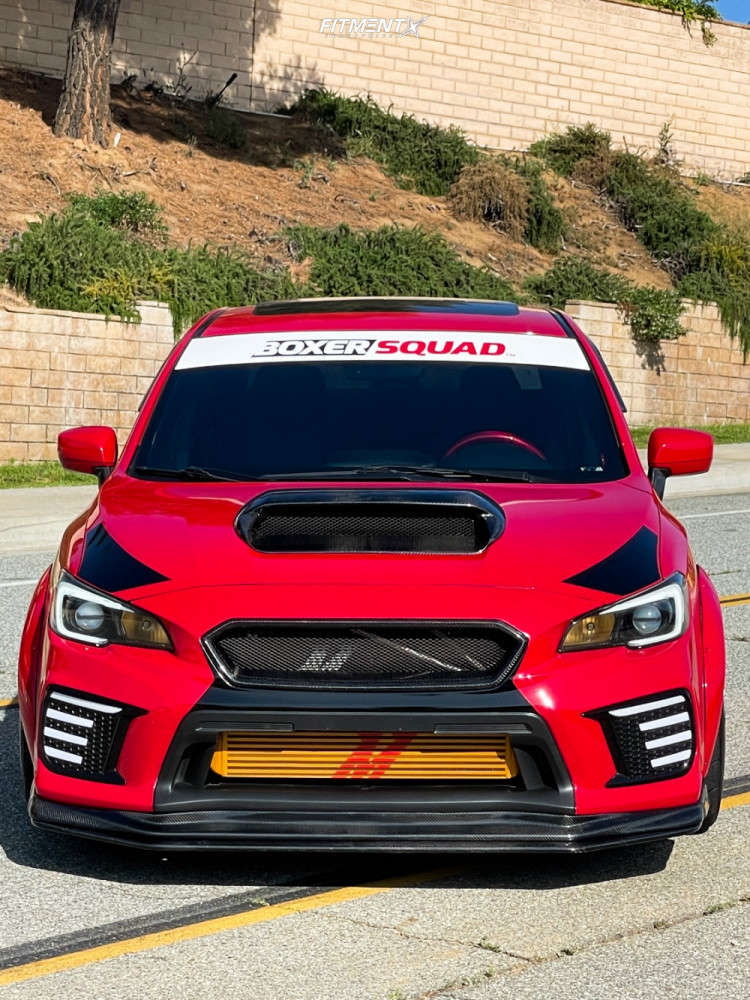 2018 Subaru WRX Premium with 18x10.5 Advan Racing TC4 and Firestone ...