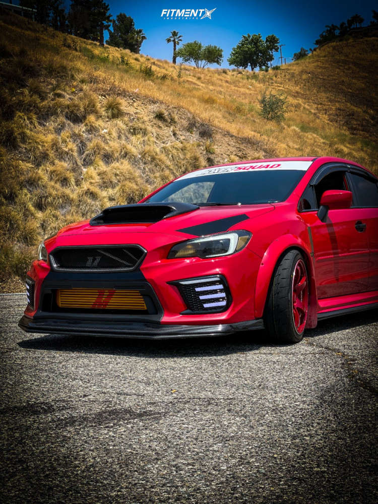 2018 Subaru WRX Premium with 18x10.5 Advan Racing TC4 and Firestone 275x35 on Coilovers ...