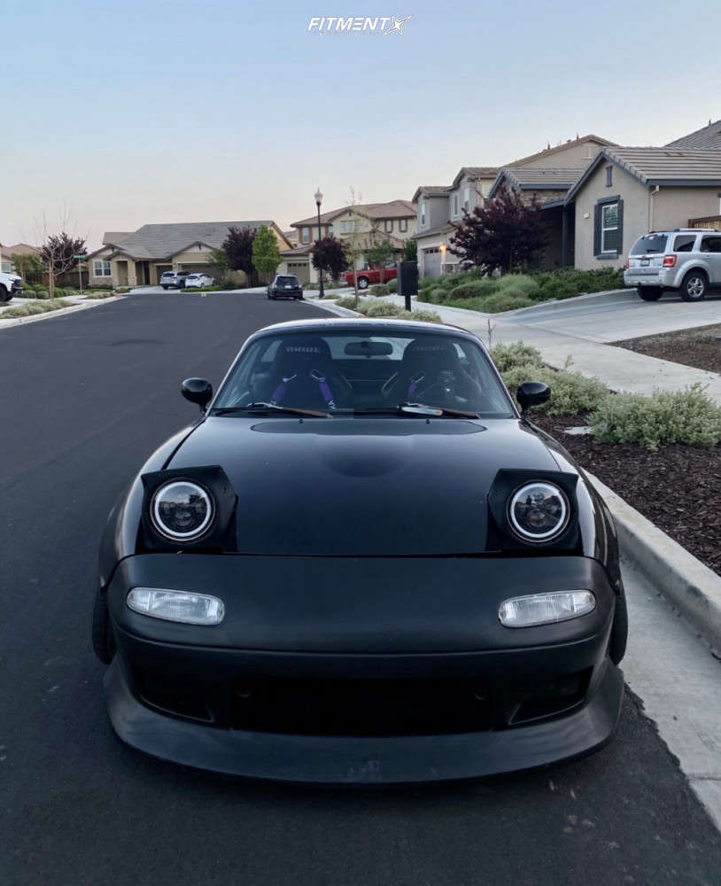 1996 Mazda Miata Base with 15x8 MST Time Attack and Landsail 195x45 on ...