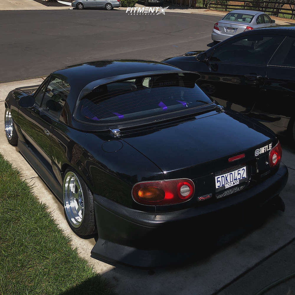 1996 Mazda Miata Base with 15x8 MST Time Attack and Landsail 195x45 on ...