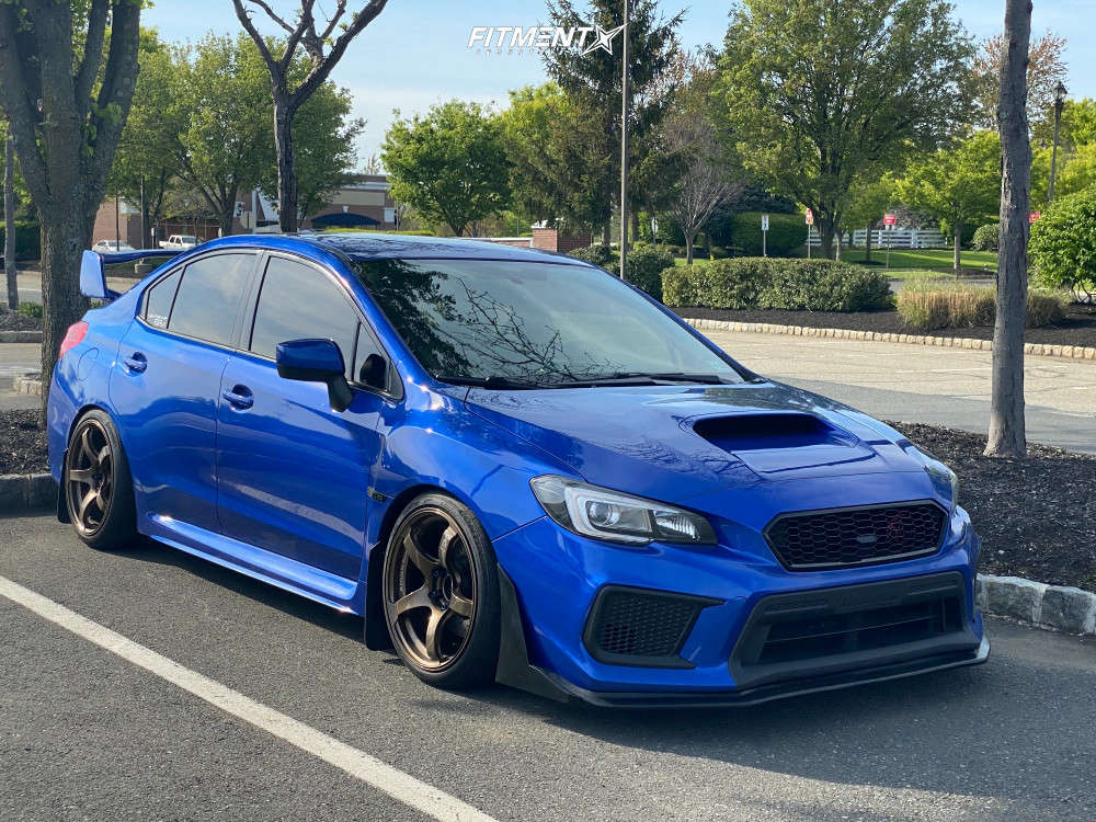 2016 Subaru WRX Limited with 18x10.5 Advan Racing TC4 and Continental ...