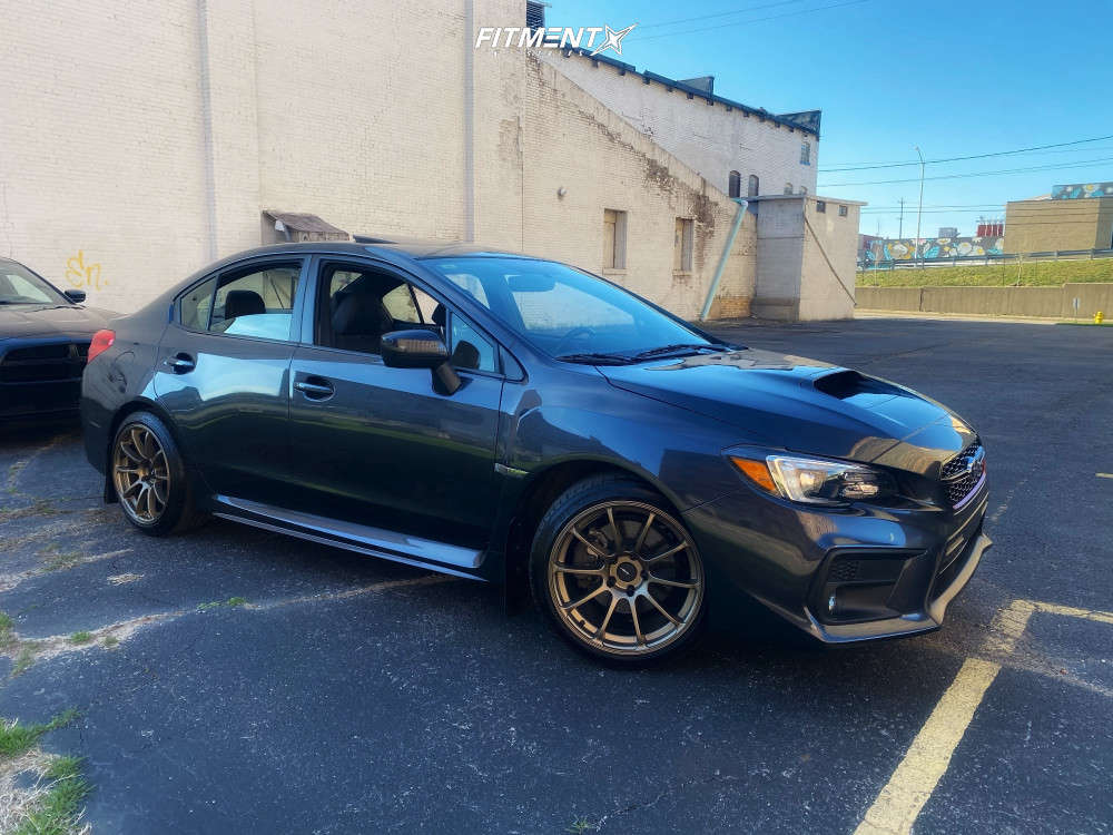 2018 Subaru WRX Limited with 18x9.5 AVID1 AV27 and Dunlop 245x40 on ...