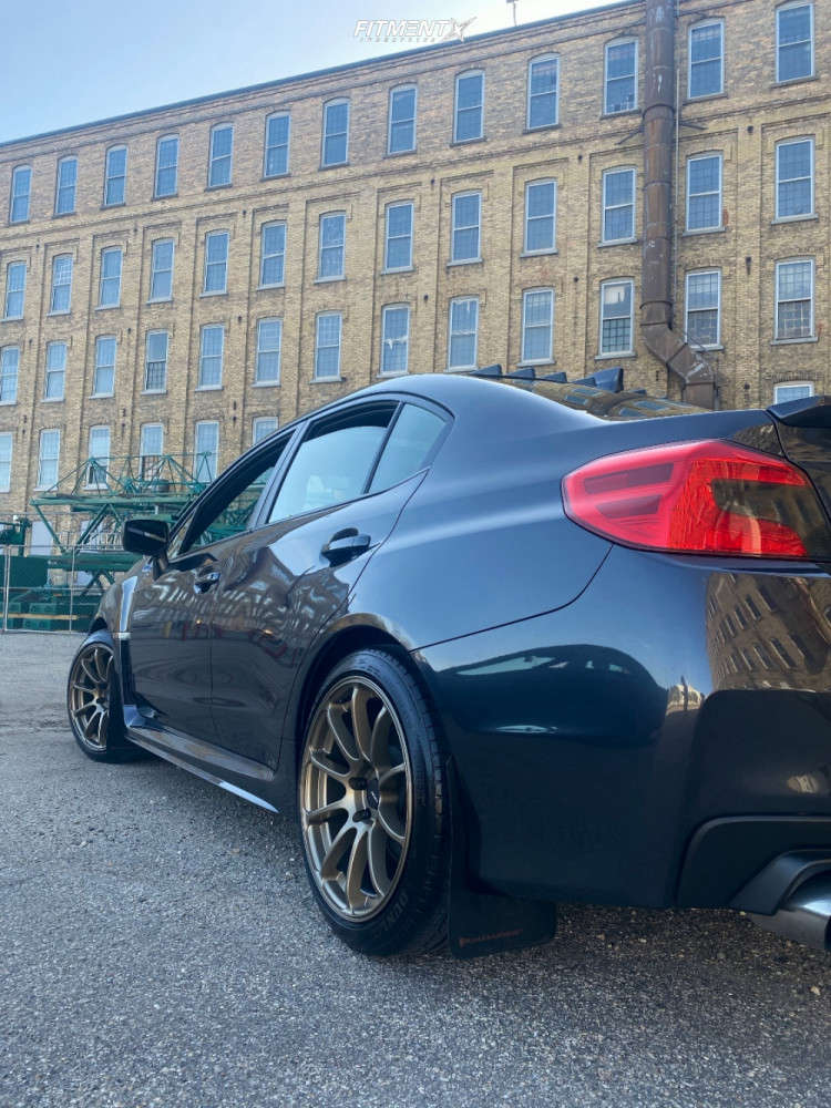 2018 Subaru WRX Limited with 18x9.5 AVID1 AV27 and Dunlop 245x40 on ...