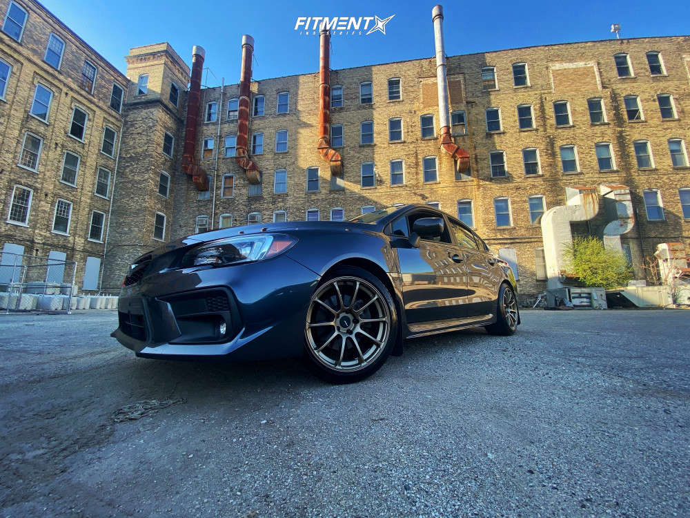 2018 Subaru WRX Limited with 18x9.5 AVID1 AV27 and Dunlop 245x40 on ...