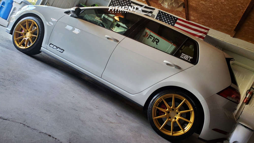 2019 Volkswagen GTI S with 18x8.5 F1R F101 and Firestone 225x40 on ...