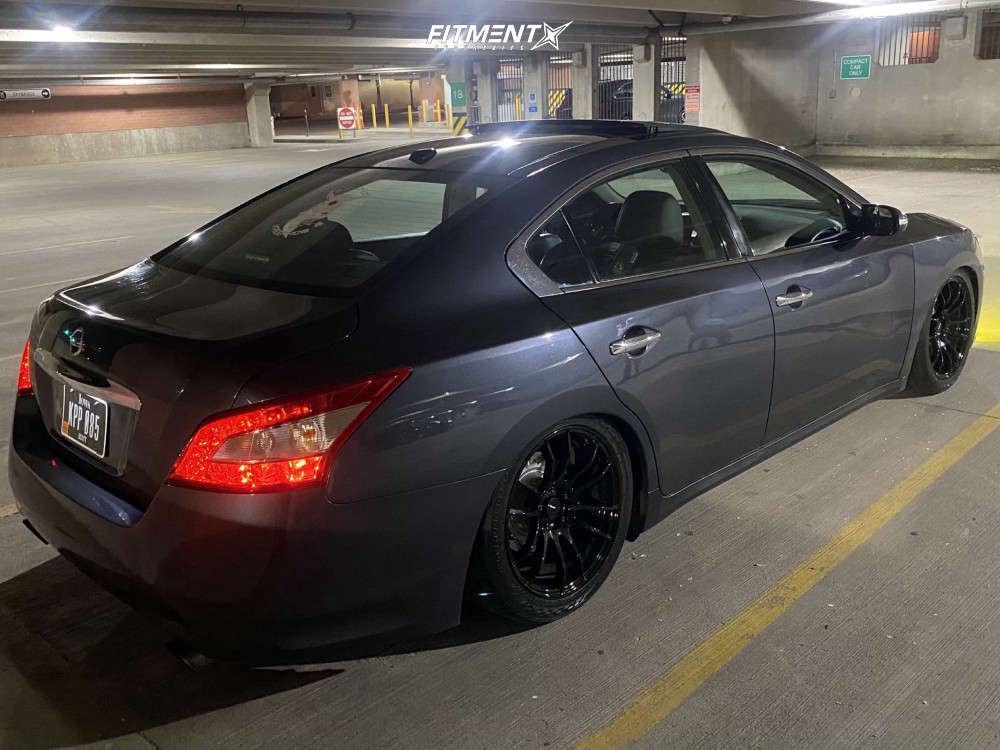 2010 Nissan Maxima SV with 18x8.5 AVID1 AV20 and Road Hugger 245x45 on ...