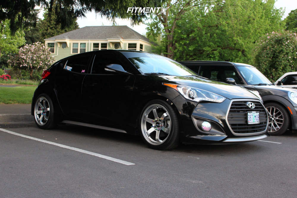 2016 Hyundai Veloster Turbo with 18x8.5 AVID1 AV6 and Bridgestone ...