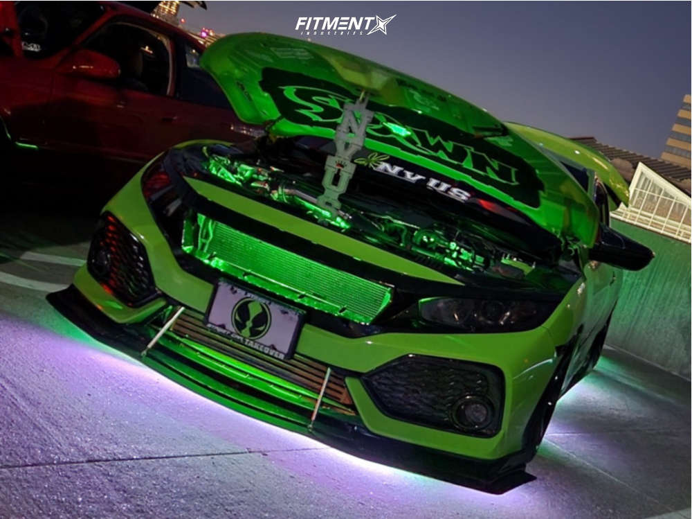 2018 Honda Civic Si with 18x9.5 Niche Altair and Continental 235x35 on ...