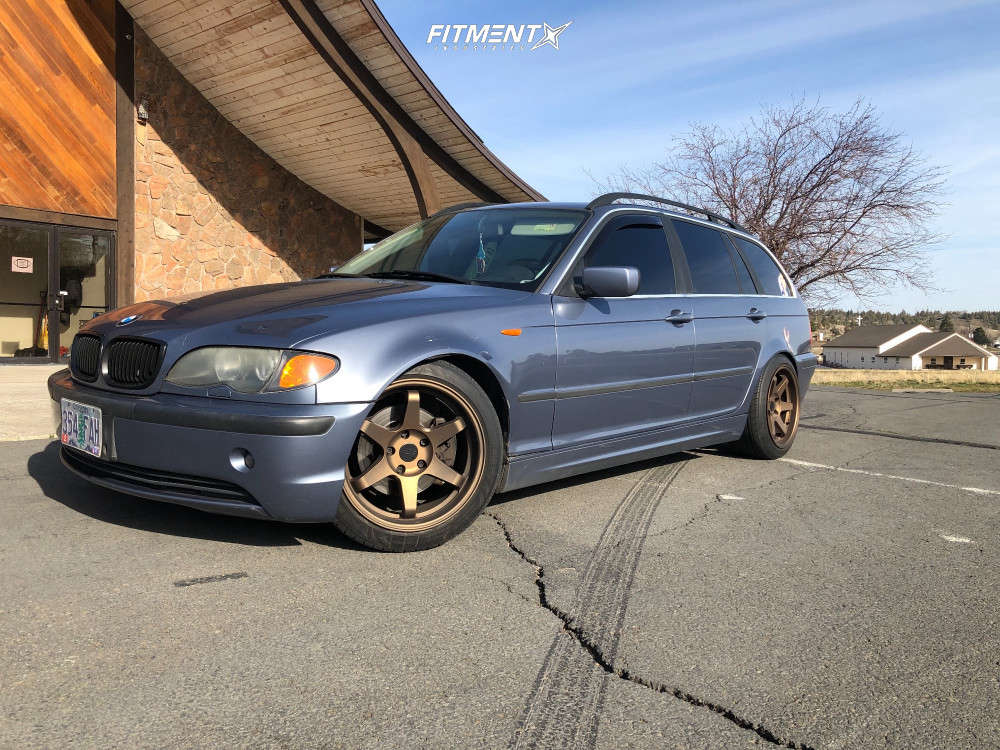 2002 BMW 325i Base with 17x9.5 ESR Sr07 and Nankang 235x45 on Coilovers ...