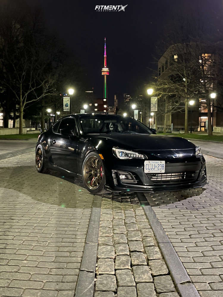 2018 Subaru BRZ Sport-tech RS with 17x9 Work Emotion Zr10 and Hankook 245x40 on Coilovers ...