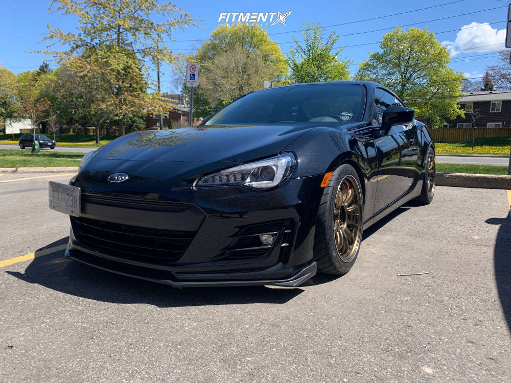 2018 Subaru BRZ Sport-tech RS with 17x9 Work Emotion Zr10 and Hankook 245x40 on Coilovers ...