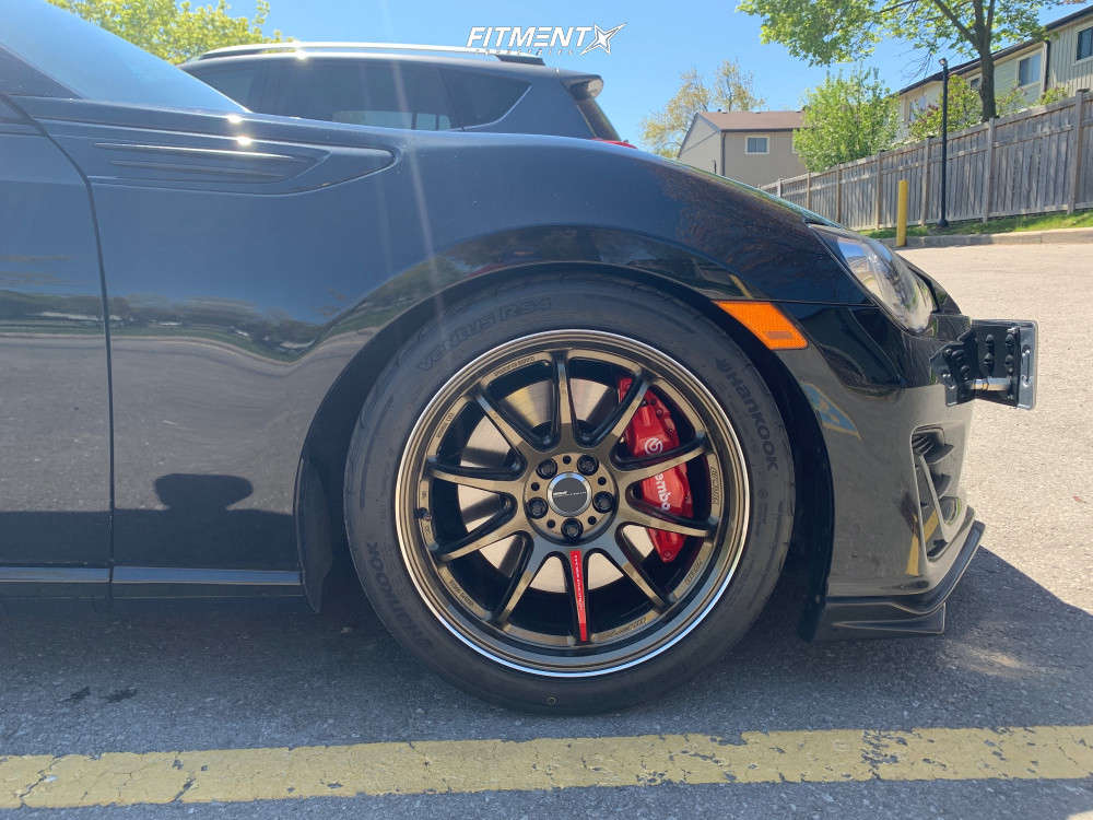 2018 Subaru BRZ Sport-tech RS with 17x9 Work Emotion Zr10 and Hankook 245x40 on Coilovers ...