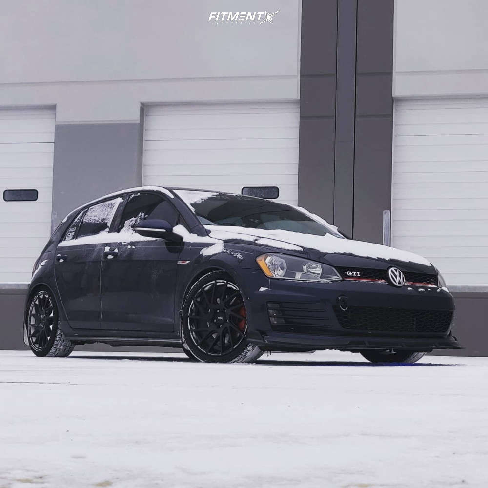 2017 Volkswagen GTI S with 18x8.5 Voxx Falco and Continental 225x40 on ...