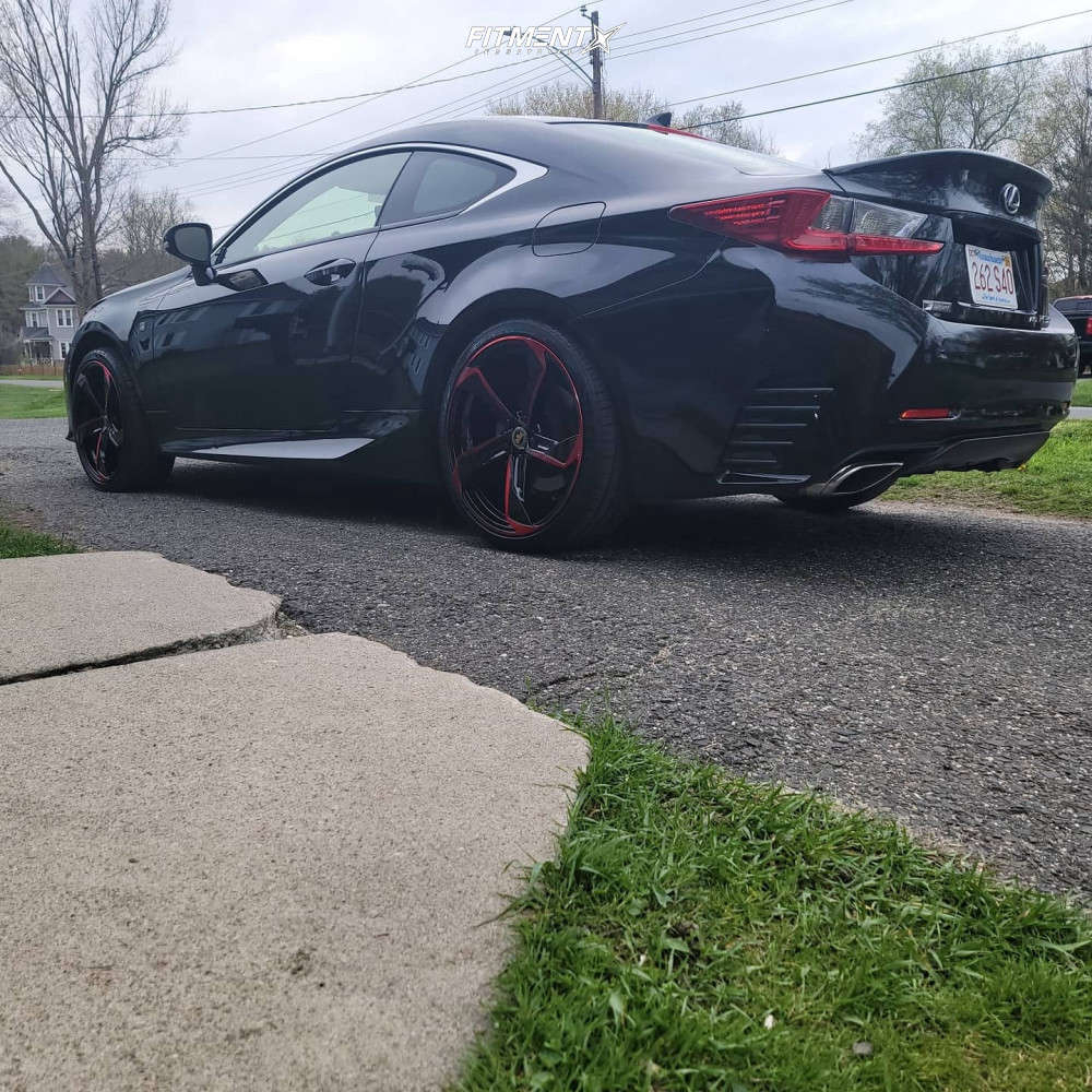 2016 Lexus RC350 F Sport with 20x8.5 Revolution Racing Rr20 and ...