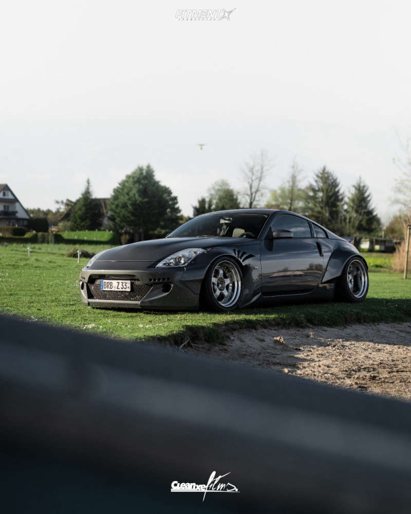 2008 Nissan 350Z Base with 18x10.5 Work Meister S1 3p and Pirelli ...