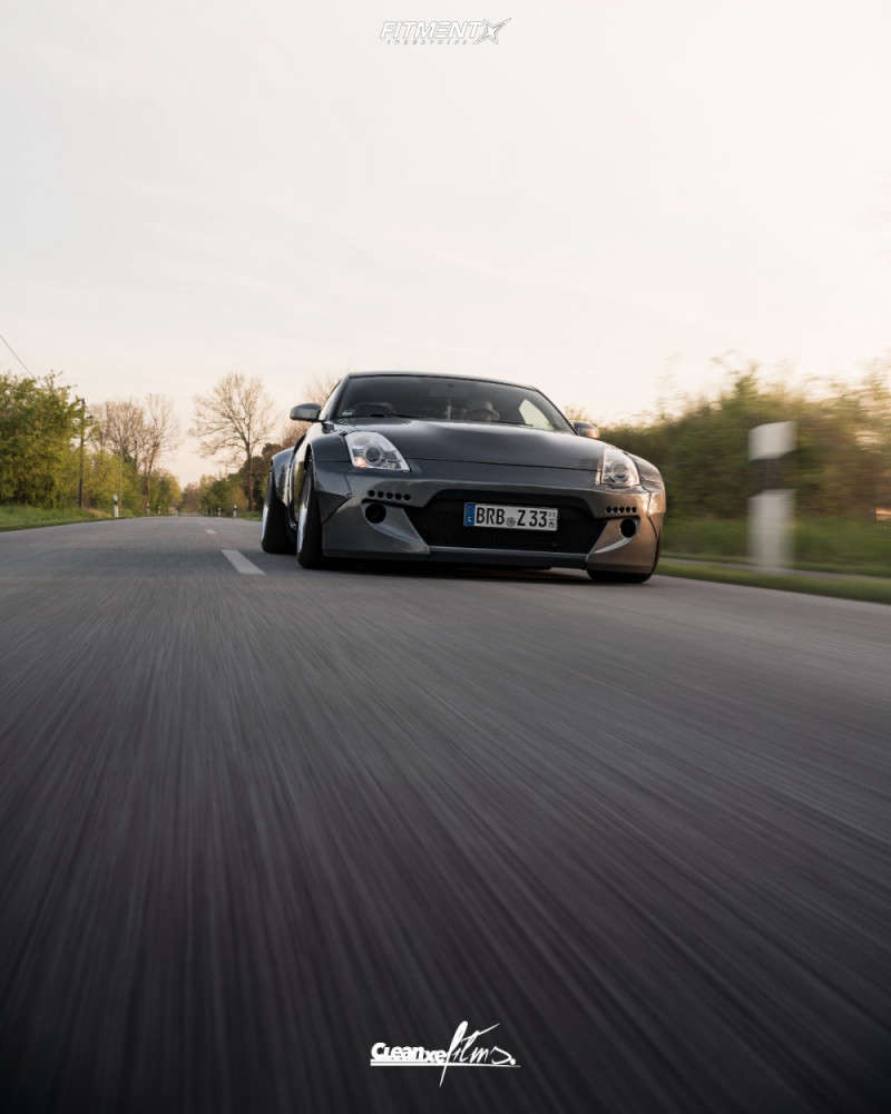 2008 Nissan 350Z Base with 18x10.5 Work Meister S1 3p and Pirelli ...