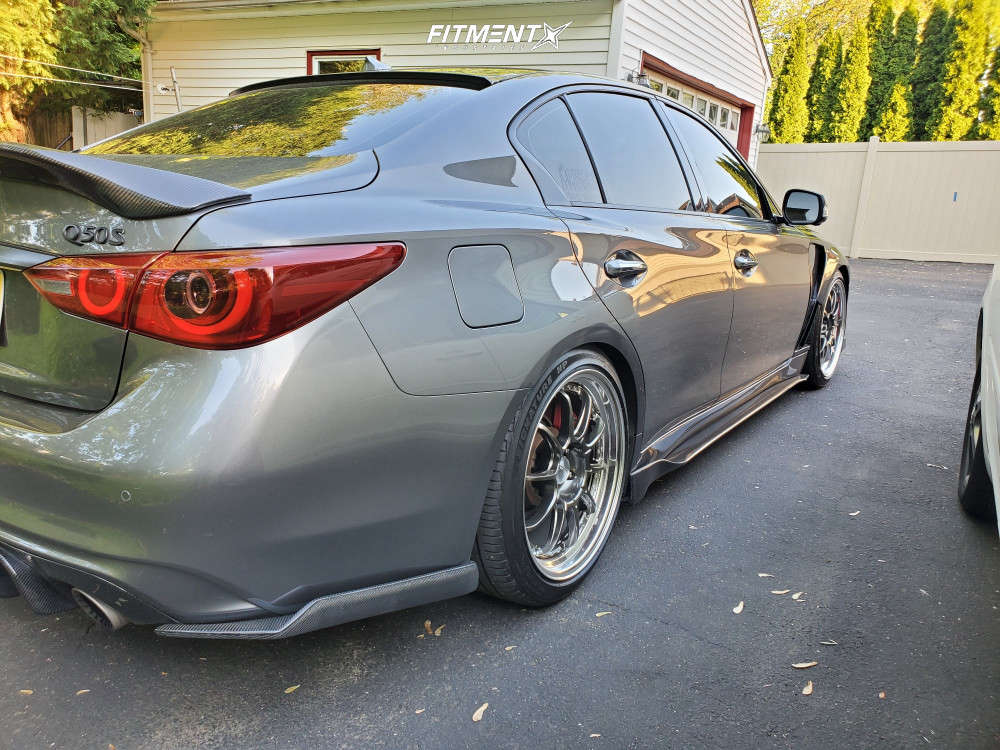 2019 INFINITI Q50 Red Sport 400 with 19x9.5 SSR Professor Sp5 and ...