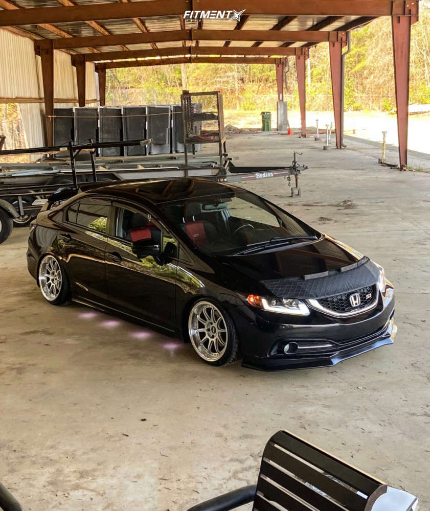 2014 Honda Civic Si with 18x9.5 ESR Cs12 and Federal 225x35 on ...