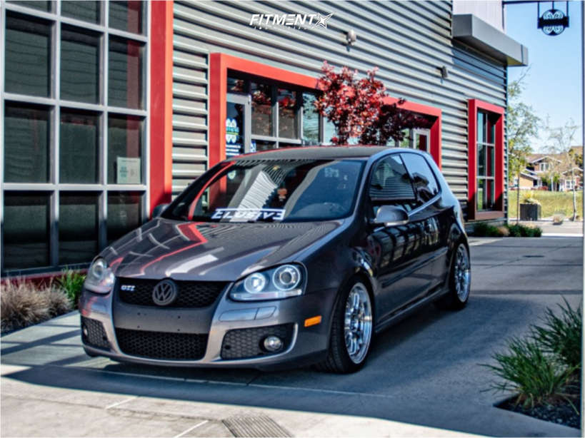 2007 Volkswagen GTI Base with 18x8.5 F1R F21 and Land Golden 225x40 on ...
