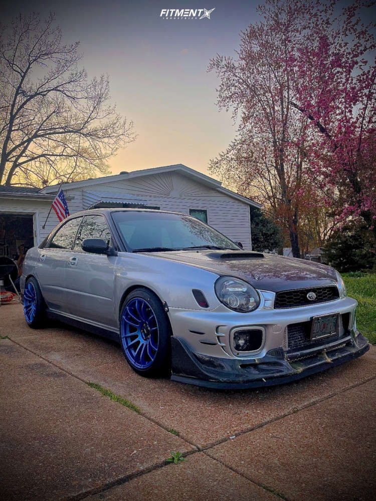 2003 Subaru WRX Base with 18x9.5 AVID1 AV20 and Nitto 245x40 on ...