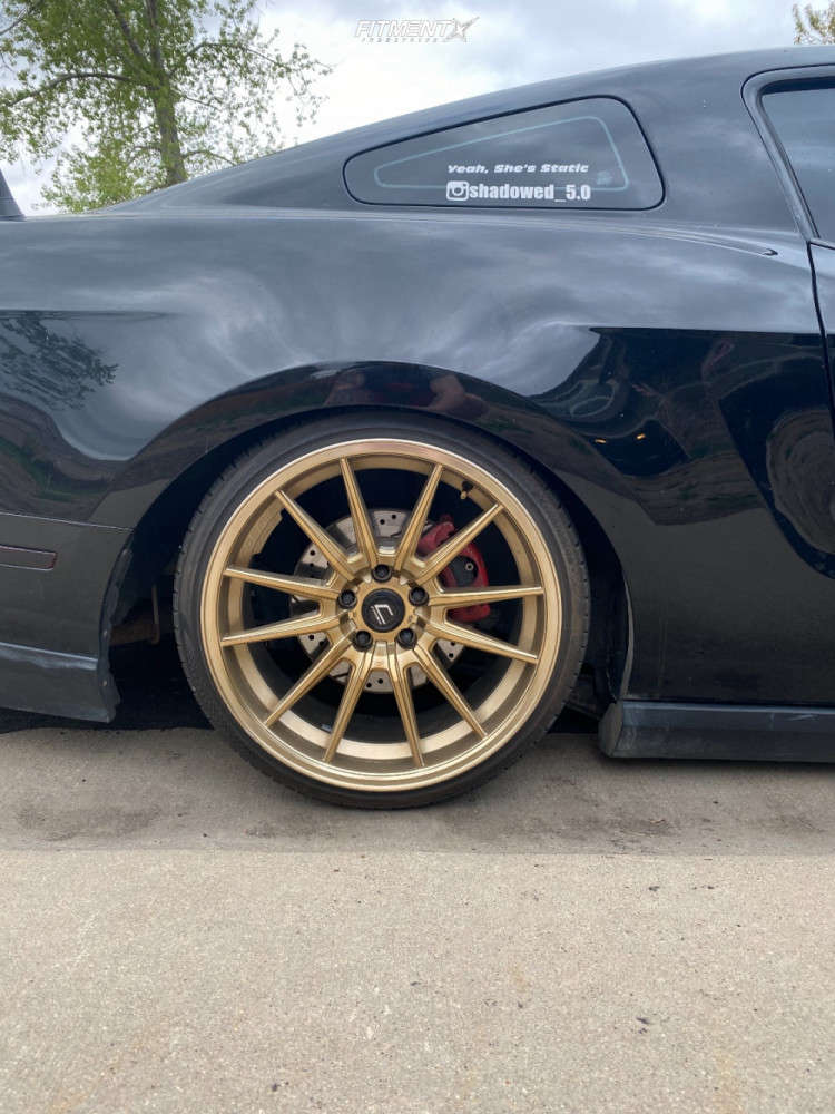 2012 Ford Mustang GT with 19x9.5 Cosmis Racing R1 and Nankang 225x35 on ...