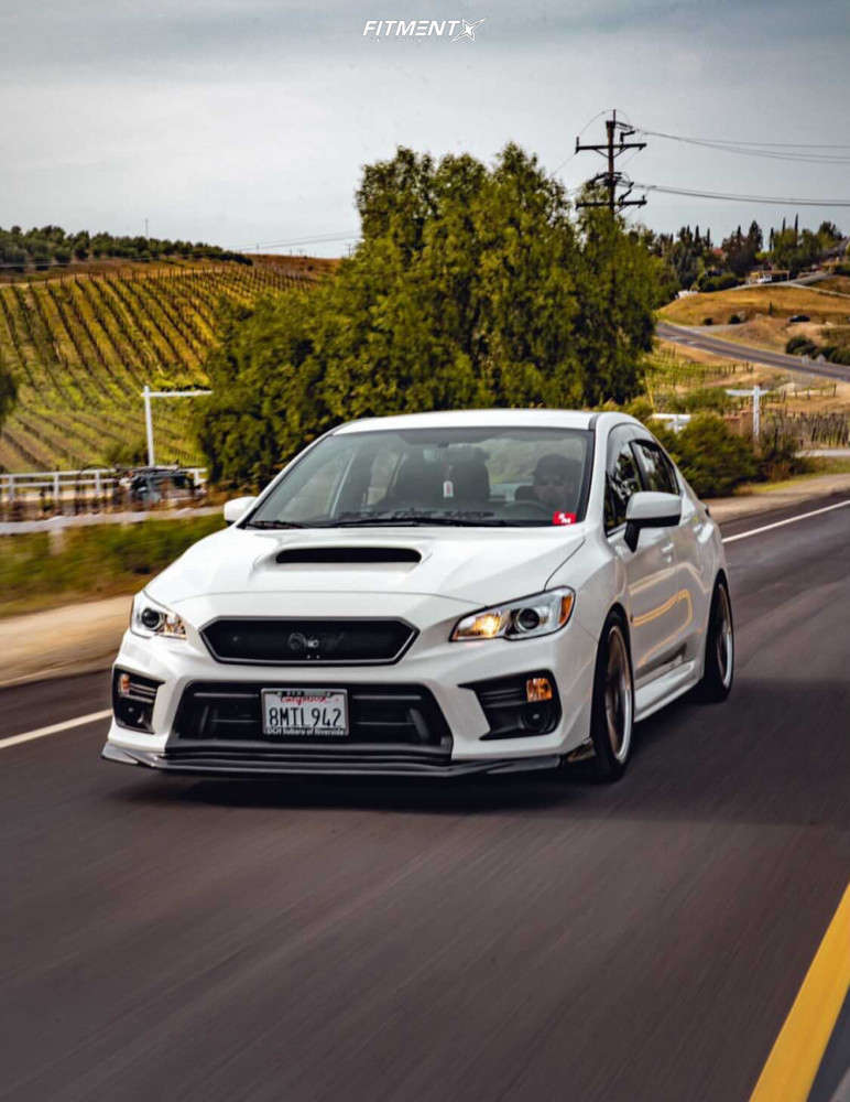 2019 Subaru WRX Base with 18x9.5 Work Emotion Cr 2p and Michelin 265x35 ...