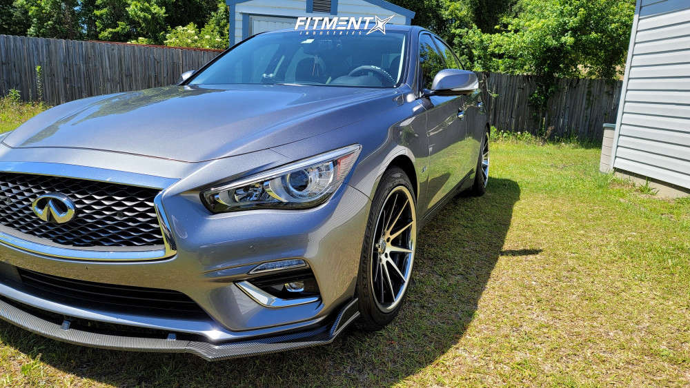 2018 INFINITI Q50 Luxe with 19x9.5 Rohana Rc10 and Toyo Tires 245x45 on ...