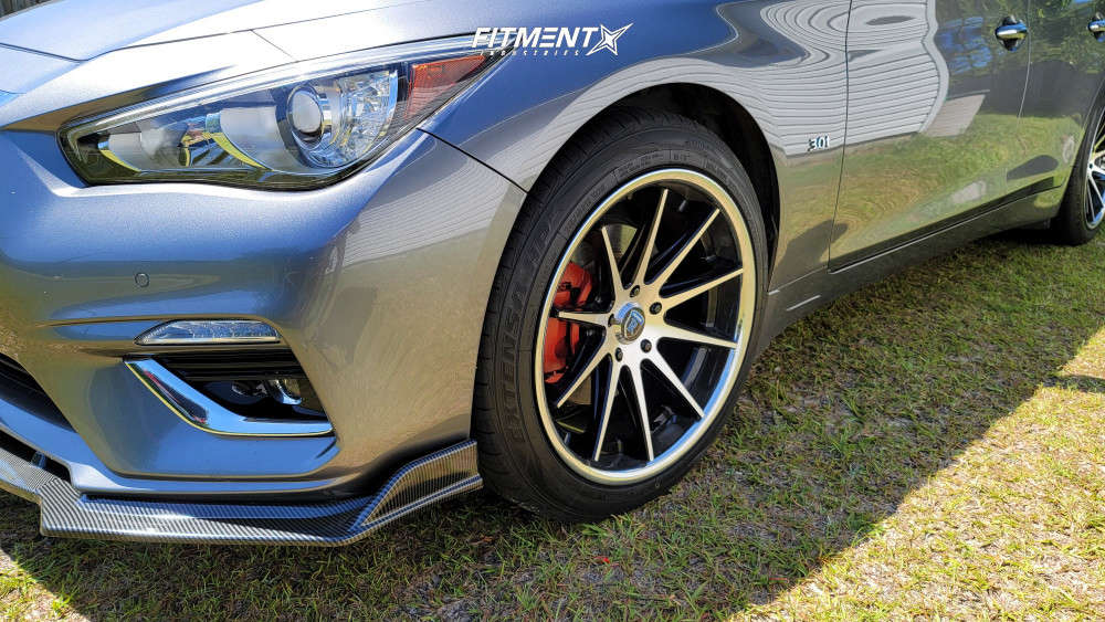 2018 INFINITI Q50 Luxe with 19x9.5 Rohana Rc10 and Toyo Tires 245x45 on ...