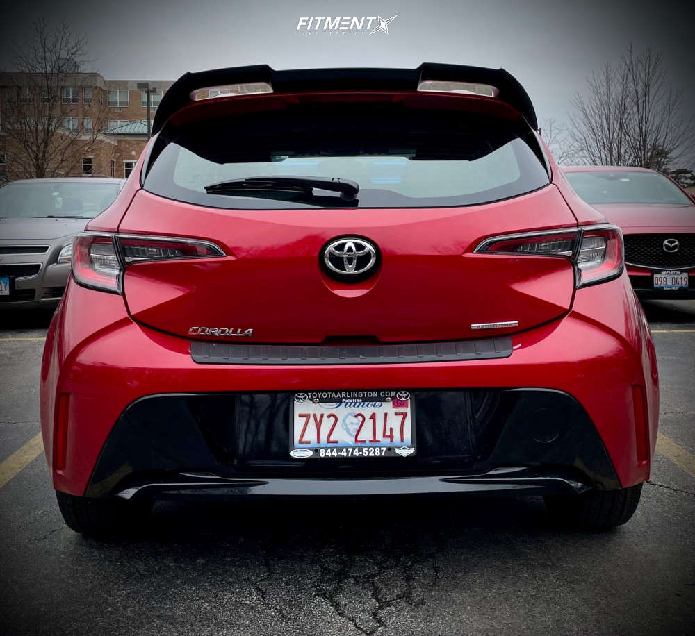 2021 Toyota Corolla XSE with 17x8 Enkei Rpf1 and General 225x45 on ...