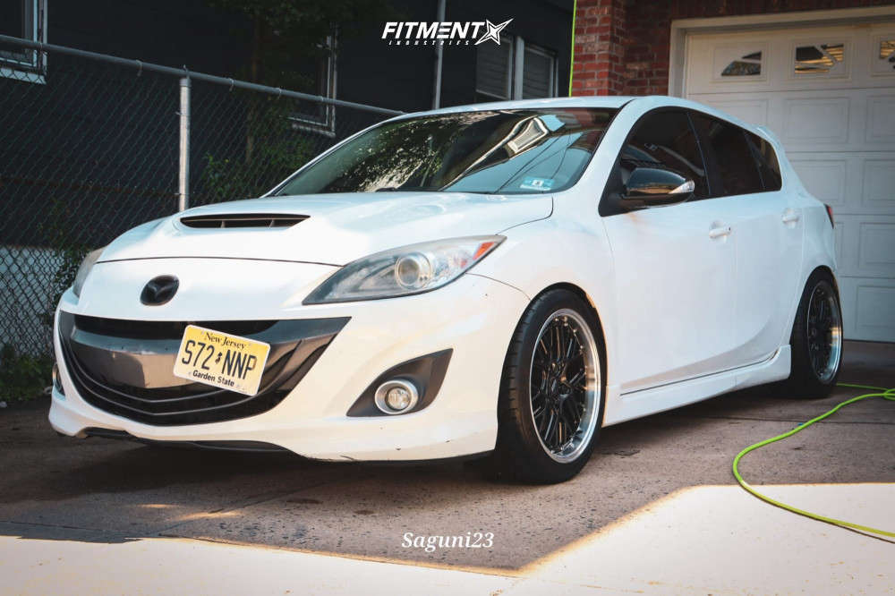 2013 Mazda MazdaSpeed3 Base with 18x8.5 ESR Cs11 and Federal 235x40 on Coilovers | 1696595 ...