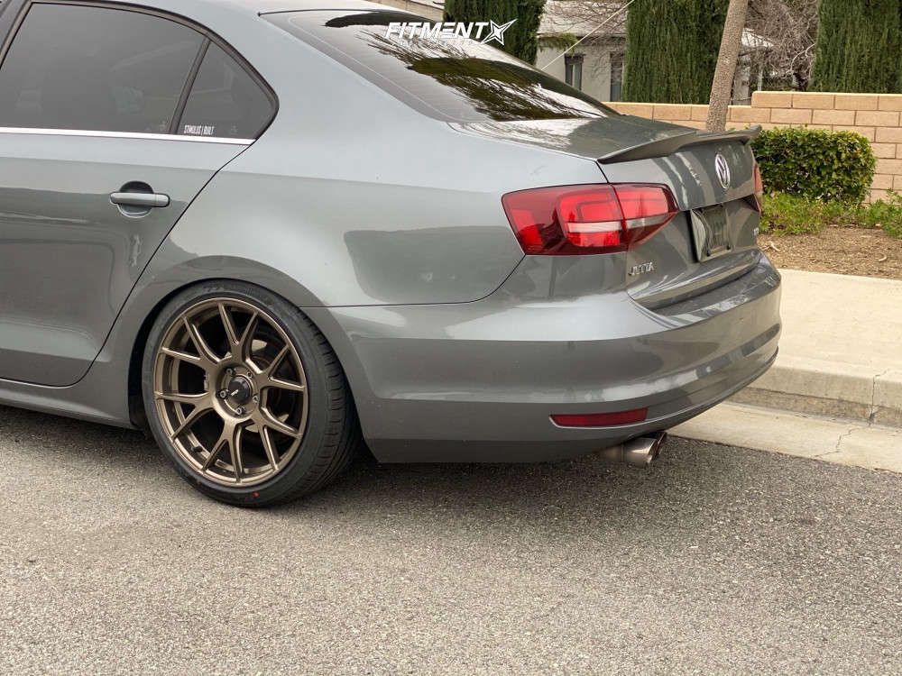 2017 Volkswagen Jetta S with 18x8.5 Konig Ampliform and Lionhart 225x40 ...