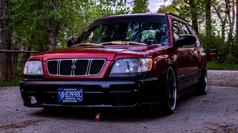 2002 Subaru Forester S with 19x8.5 Tenzo R GT-5 and Achilles 215x35 on ...