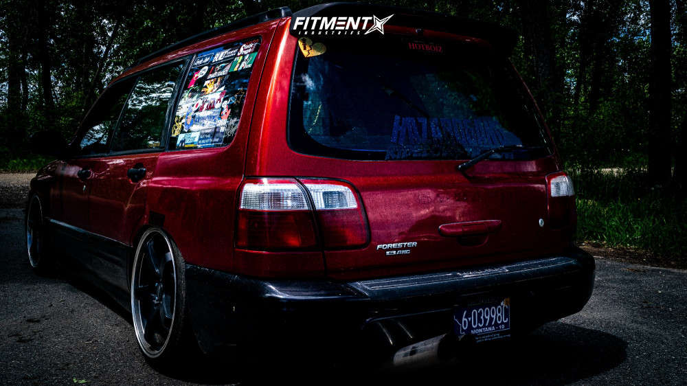 2002 Subaru Forester S with 19x8.5 Tenzo R GT-5 and Achilles 215x35 on ...