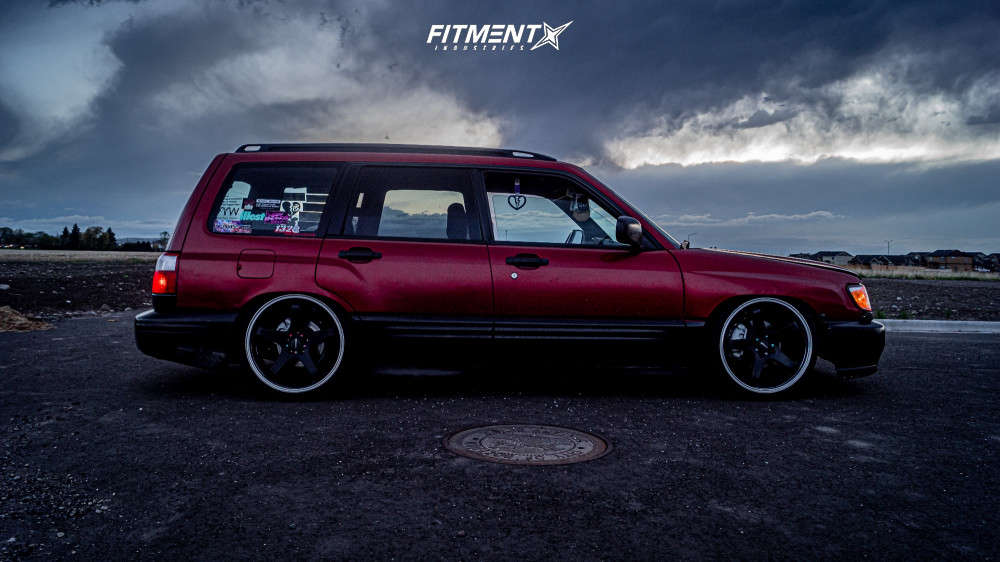 2002 Subaru Forester S with 19x8.5 Tenzo R GT-5 and Achilles 215x35 on ...