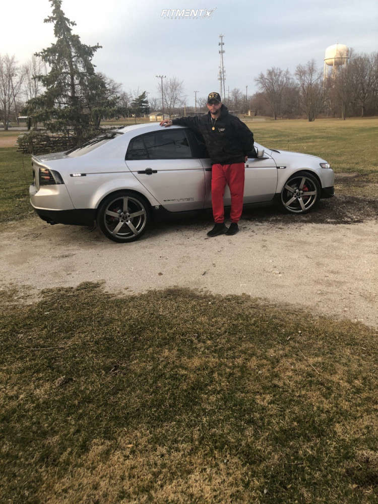 2004 Acura TL Base with 20x8.5 JNC Jnc026 and Federal 245x35 on Stock ...