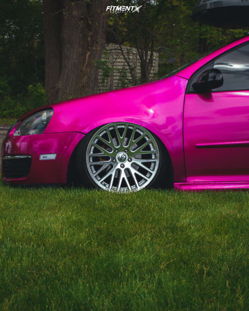 2007 Volkswagen Rabbit 2.5 with 18x9.5 WatercooledIND Sy10 and Achilles ...