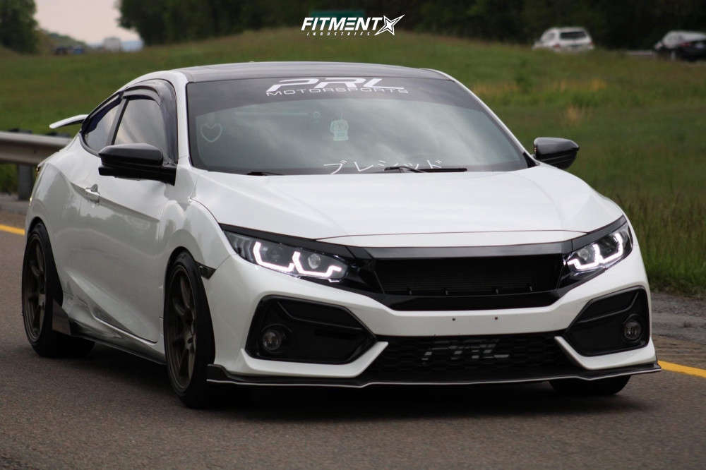 2018 Honda Civic Si with 18x9.5 Konig Lockout and Goodyear 235x40 on ...