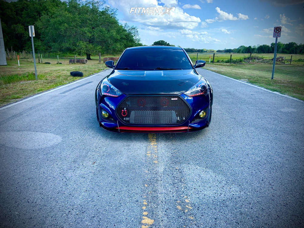 2016 Hyundai Veloster Turbo R-Spec with 18x9.5 Gram Lights 57xtreme and ...