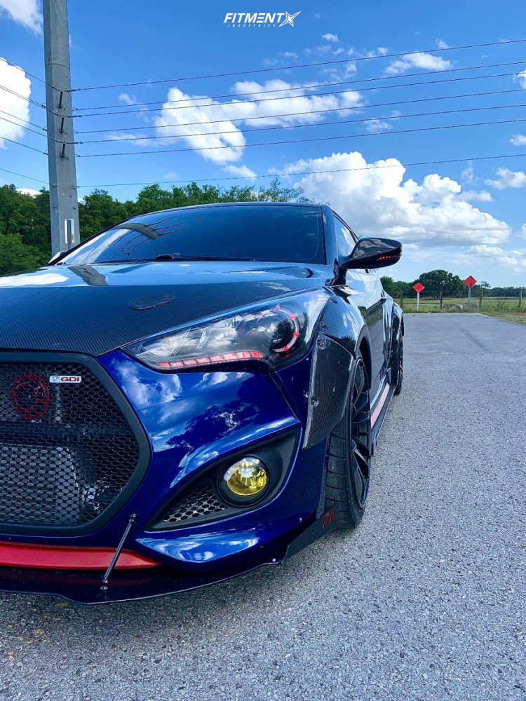 2016 Hyundai Veloster Turbo R-Spec with 18x9.5 Gram Lights 57xtreme and ...