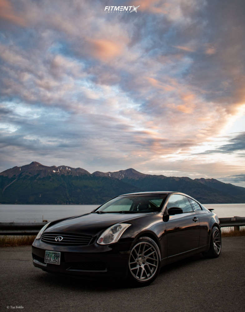 2003 INFINITI G35 Base with 18x9.5 Anovia Elder and BFGoodrich 245x45 ...