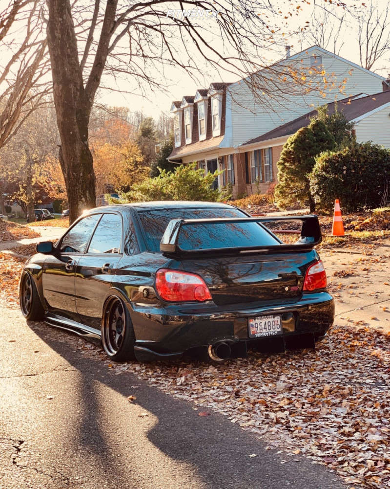 2005 Subaru WRX STI Base with 18x9.5 Work Meister S1 3p and Federal ...